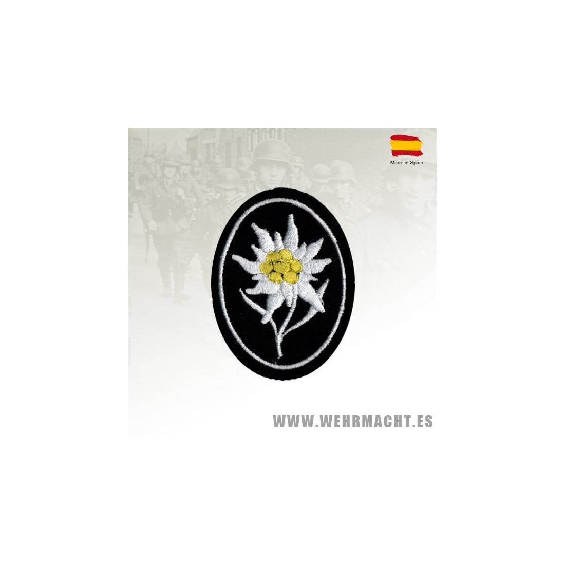 Waffen SS Mountain Troop Sleeve Edelweiss Patch