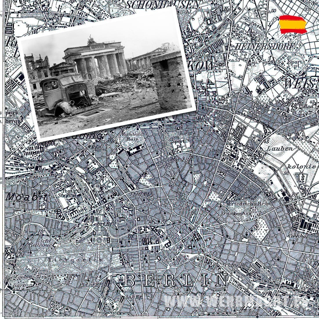 German map - Berlin Nord 1936 (Germany)