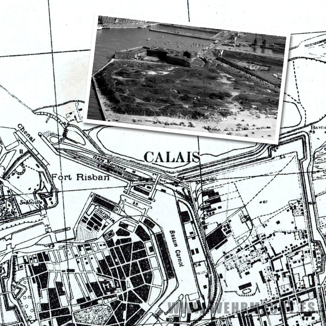 German military map - Calais 5-6 (1942)