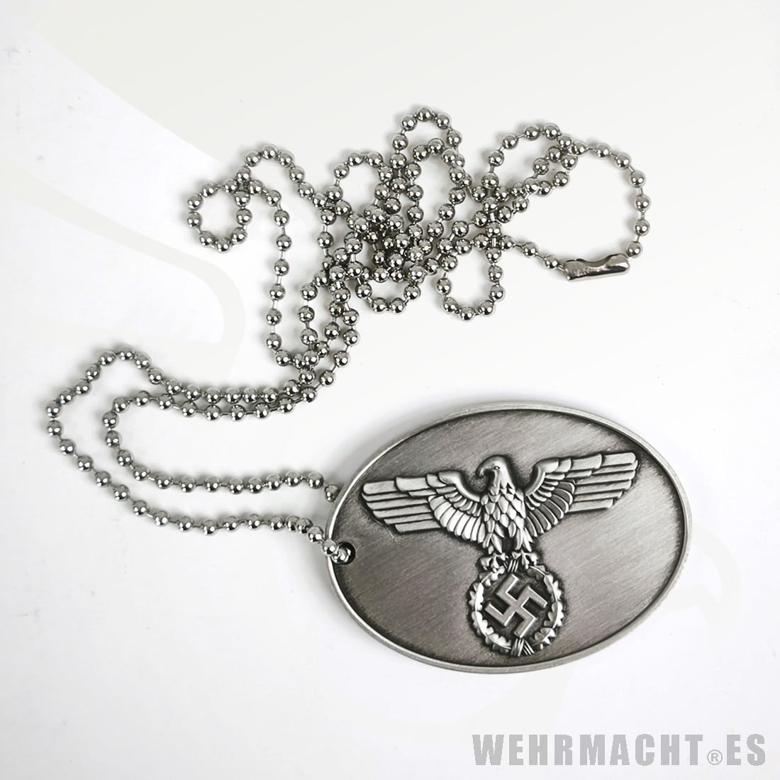 Gestapo silvered identification disc | WWII Feldgendarmerie Insignias