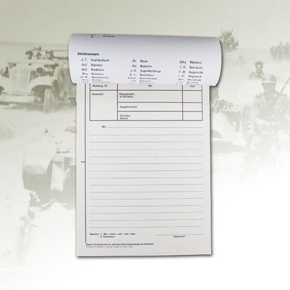 German Tactical Notepad
