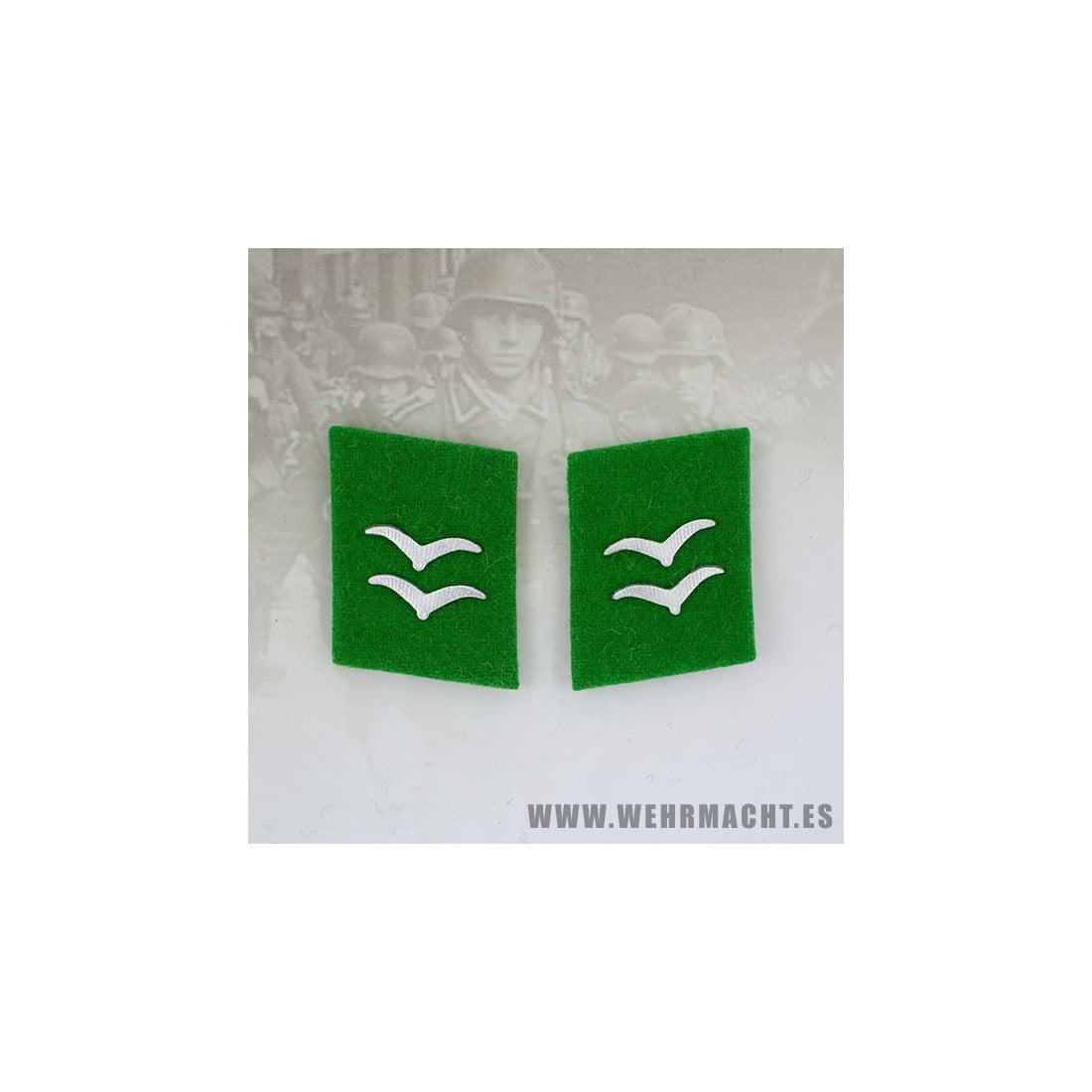 Felddivision enlisted man's collar patches, Gefreiter/Unterfeldwebel ...