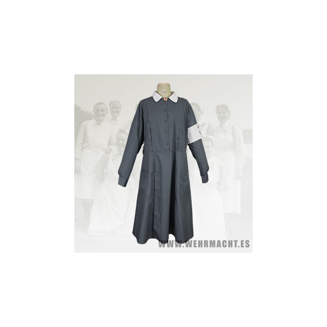German DRK Nurse Grey Uniform